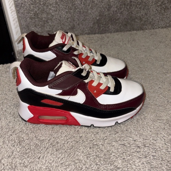 Nike | Shoes | Sz 35c Youth Nike Air Max 9 Gs Burgundy University Red ...